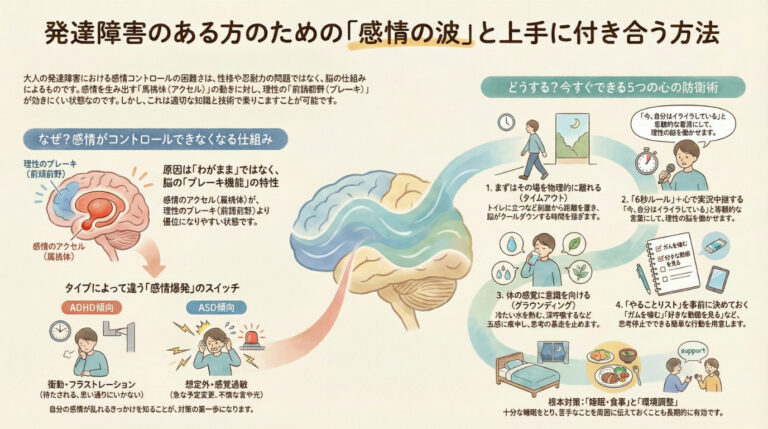 「感情のコントロールができない」大人の発達障害｜脳の仕組みと今すぐできる対処法 | 就労移行支援の保健室